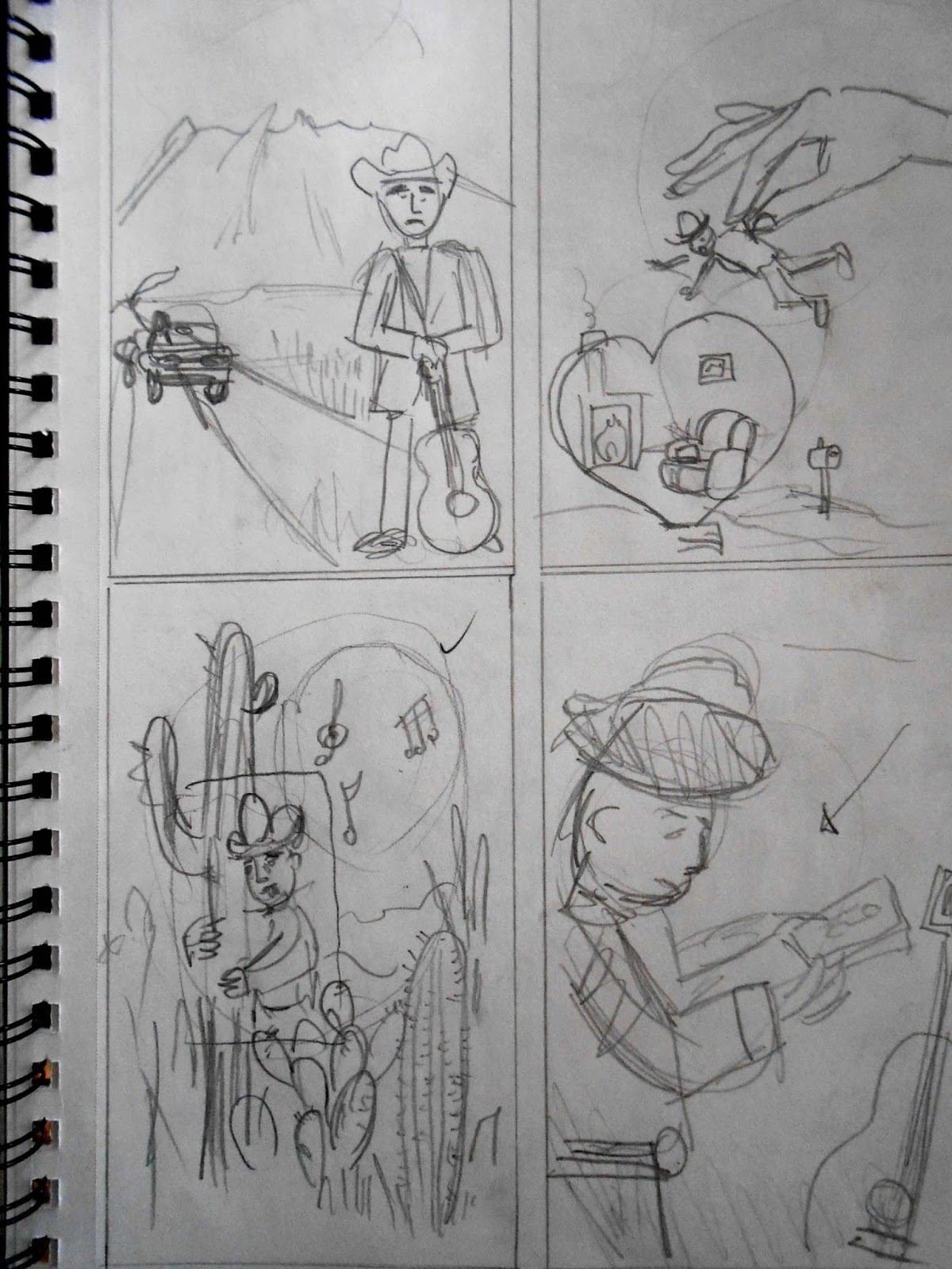 Curso de Ilustración 1 San Carlos 2013: Bocetos - Brenda Castrejón