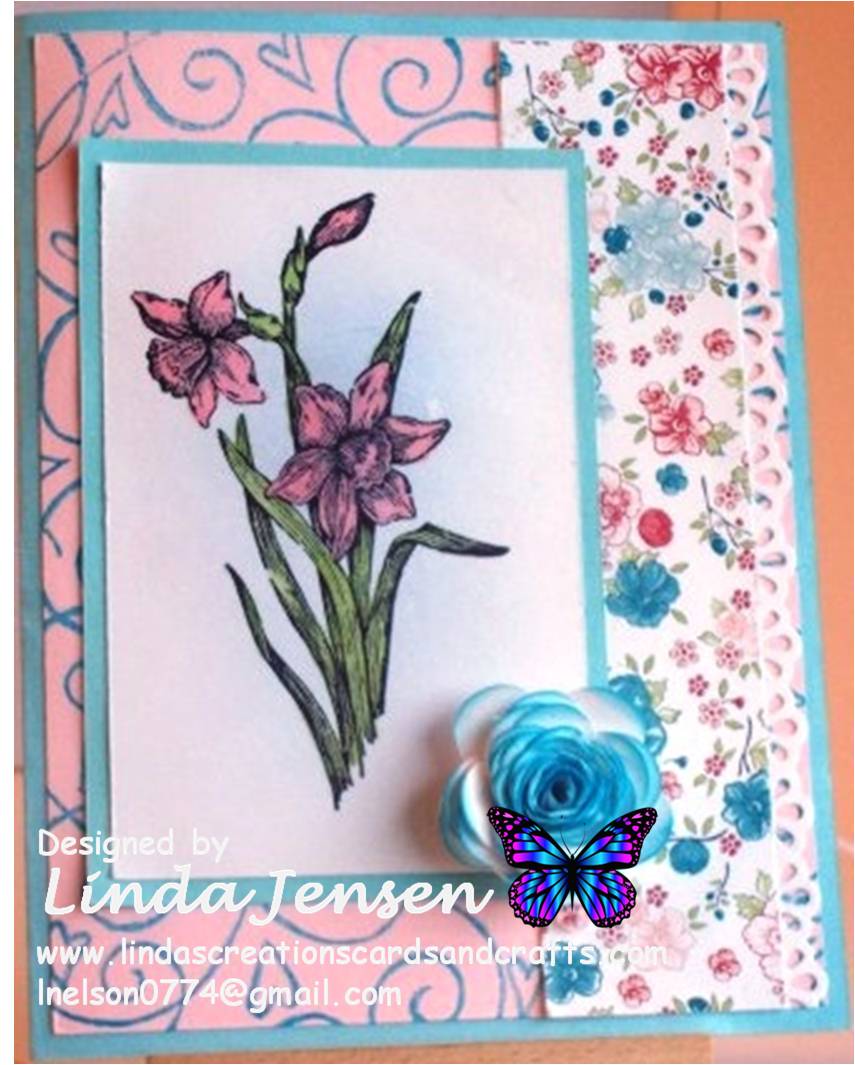 Linda's Creations Cards & Crafts: Beautiful Spring Daffodil Card