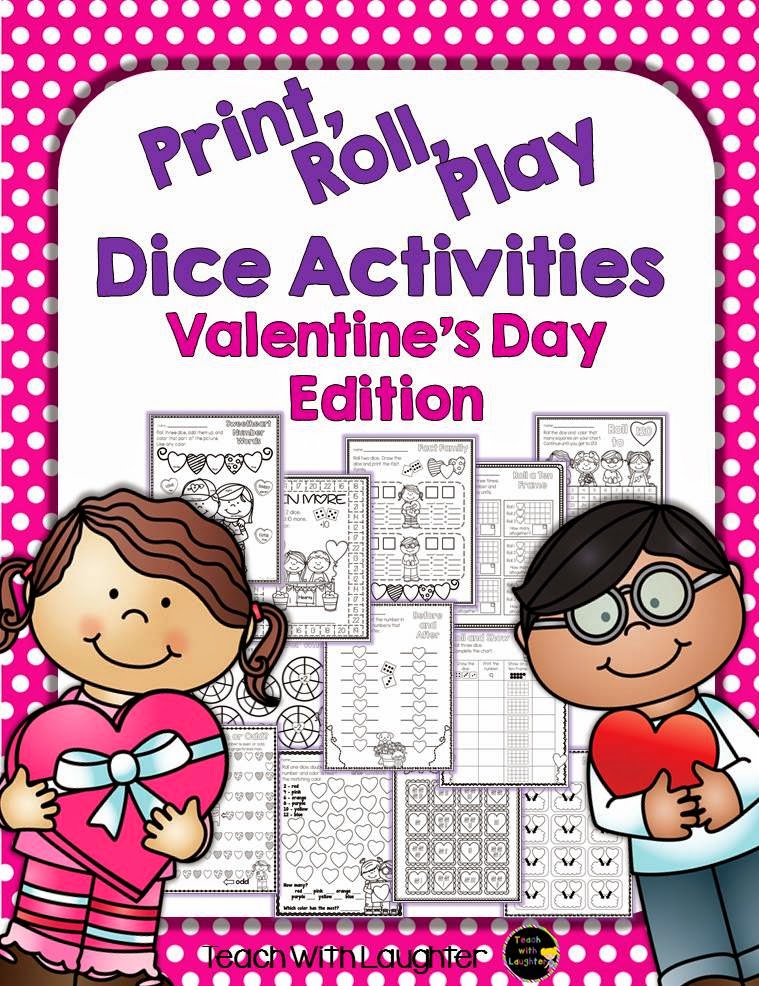 Teach With Laughter: Valentine's Day Dice Activities with a FREEBIE