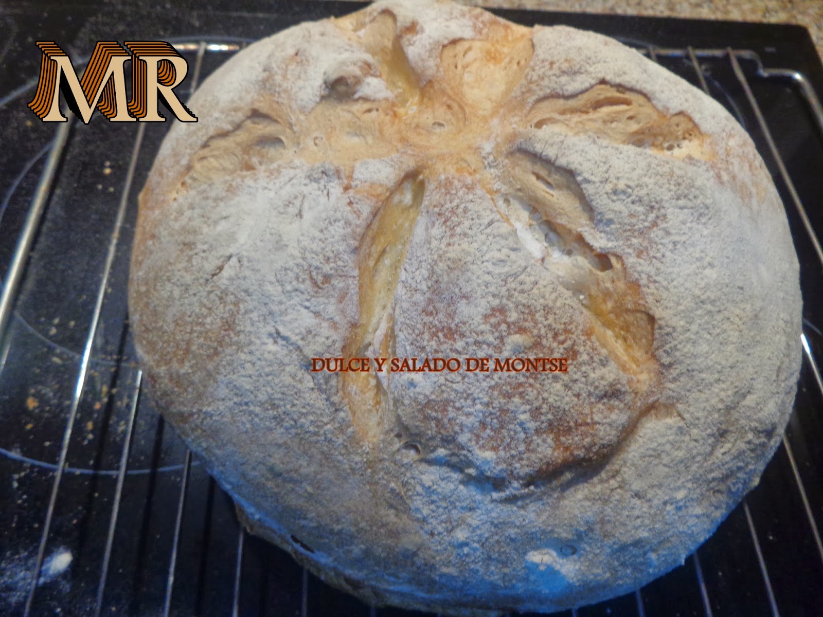 DULCE Y SALADO DE MONTSE: Pan de payes ( reto cocinamos con reina )