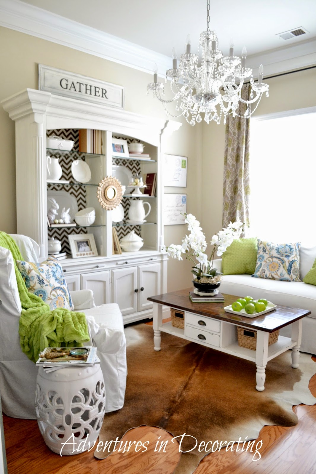 Adventures in Decorating: Spring in the Sitting Room