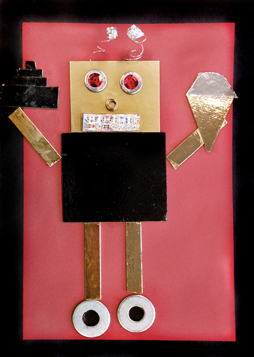 Earl Warren Arts: Third Grade: Recyled Robots