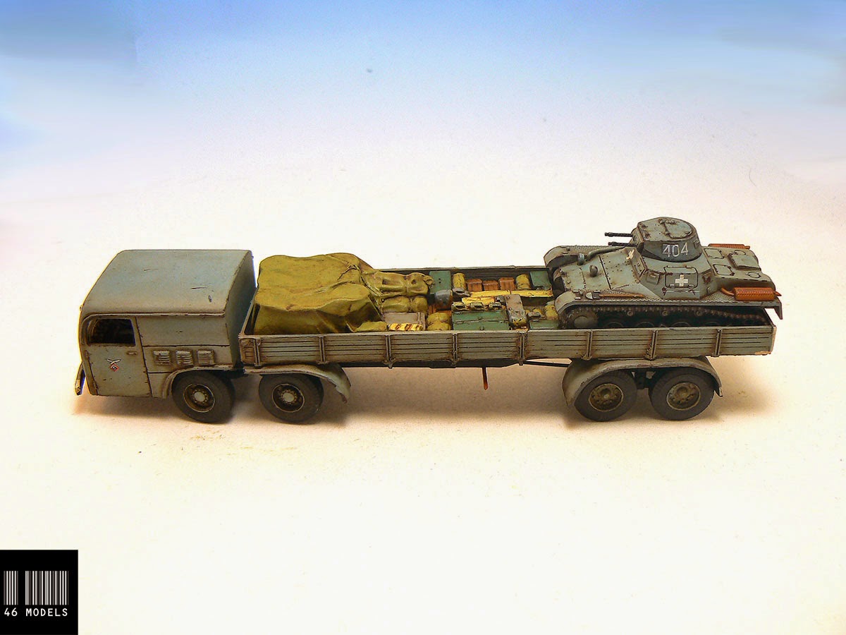 46 MODELS by Tomasz Bajer : German Faun L 1500 + Cargo + Pz I !!! 1/72