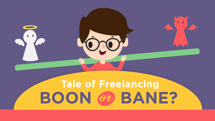 Tale of Freelancing: Boon or Bane? - #Infographic