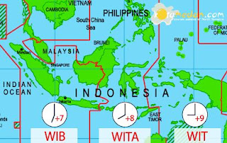 Pembagian Zona Waktu Di Indonesia Beserta Daerahnya Berdasarkan Garis Bujur
