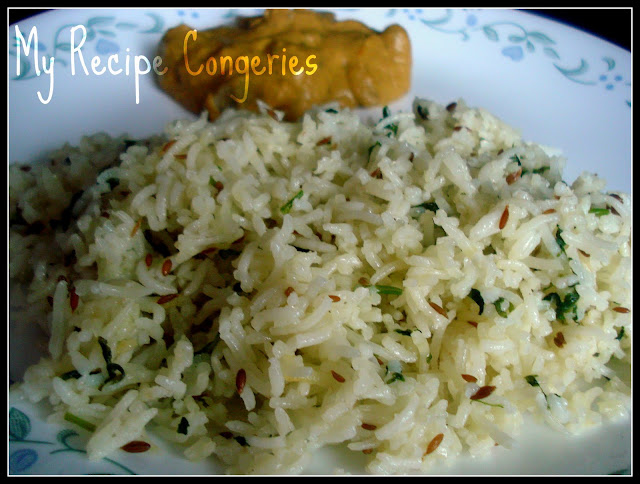 My Recipe Congeries: Jeera Rice