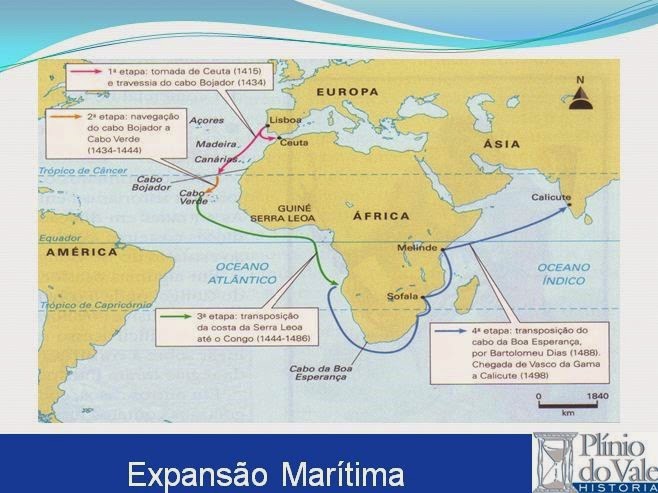 Mapas - Expansão Marítima ~ Estudando História