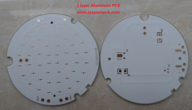 Jaapson PCB manufacturering: 2 Layer aluminum PCB