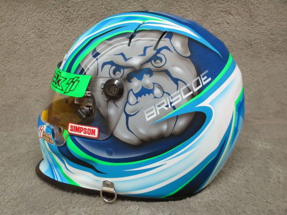 Racing Helmets Garage: Simpson Shark C.Briscoe 2014 by Shell Shock