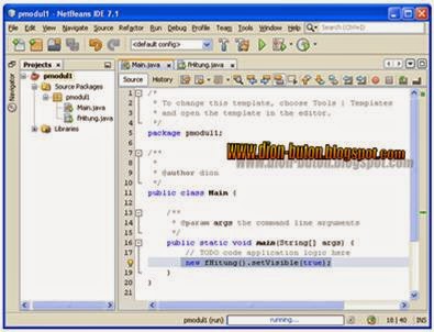 Membuat Form pada NetBeans - Buton Website