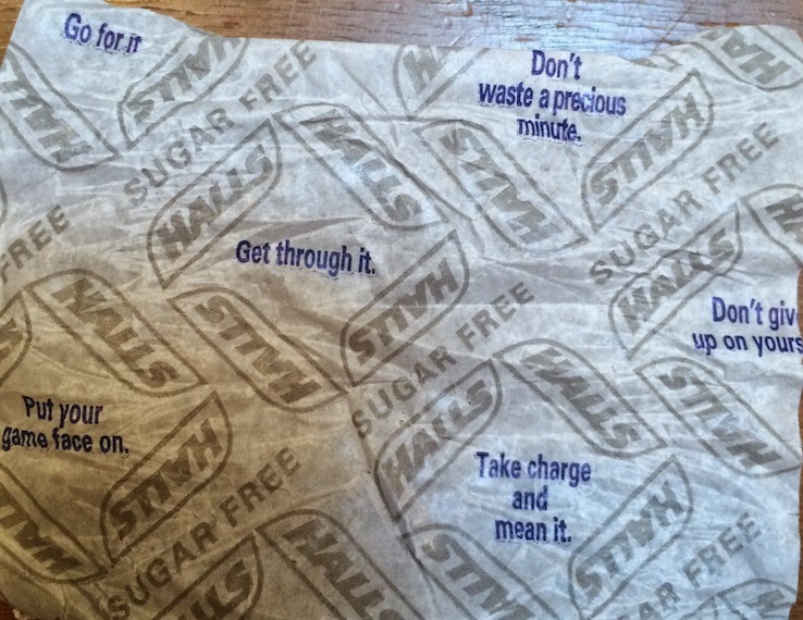 Halls Cough Drops Wrappers