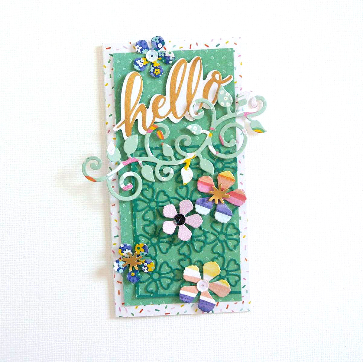 Never Cut the Scrap!: Hello Cards - Spellbinders