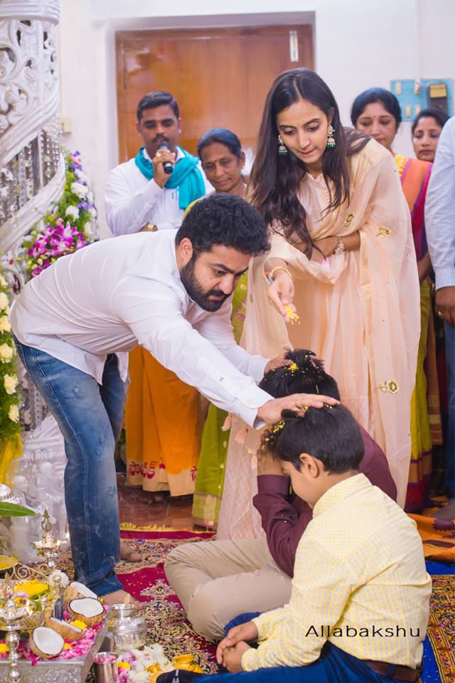 Nandamuri Janakiram Sons Dhoti Ceremony - Jewellery Designs