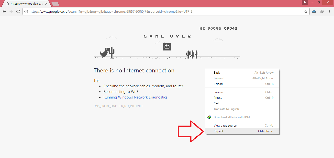 Cara Cheat Game Dinosaurus Google Chrome Tidak Bisa Mati - CowoKerensTeam