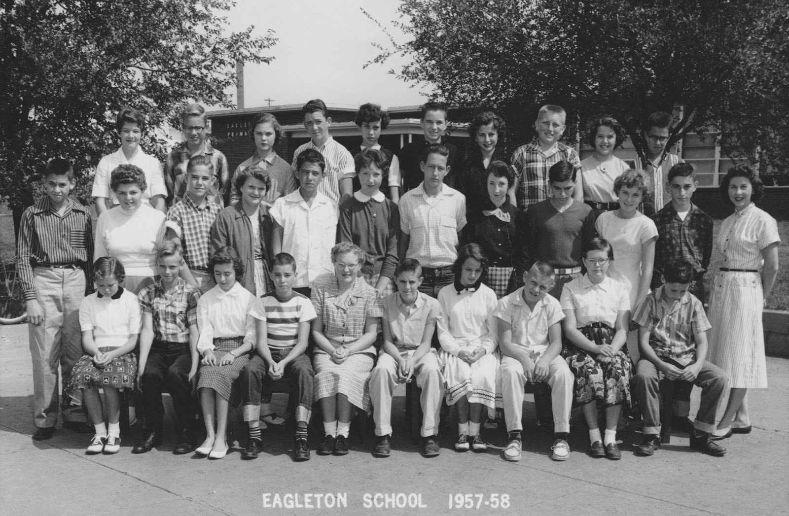 Eagleton Elementary School, Class of 1958: 8th Grade Class, Mrs ...