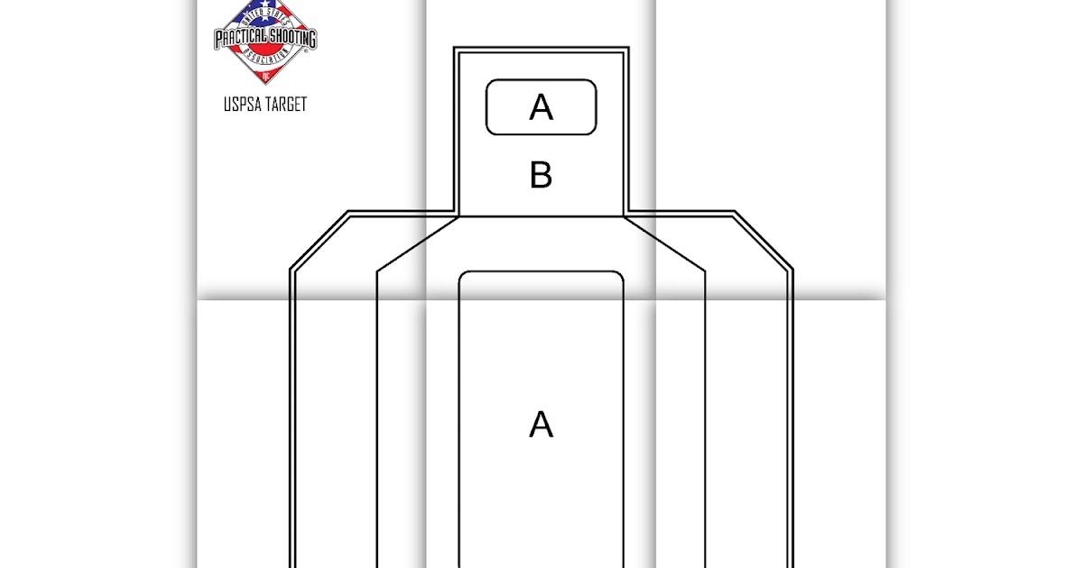 Распечатай и Стреляй!: Официальная мишень USPSA. Printable target USPSA