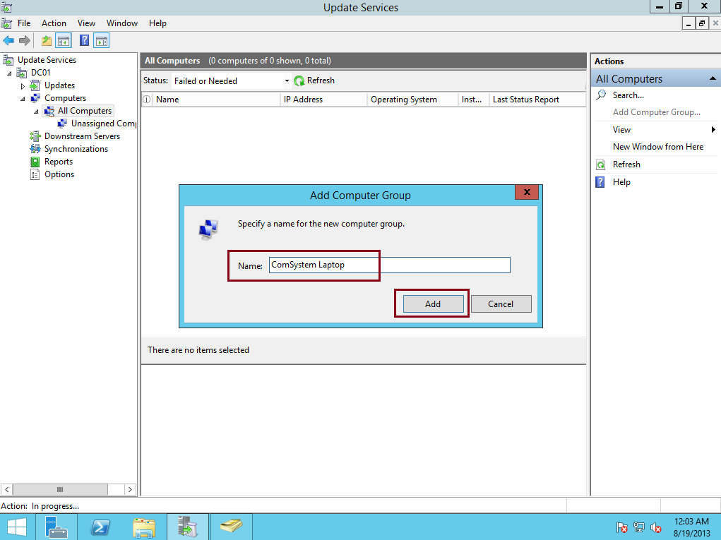 Installing & Configuring WSUS in Server 2012 R2 | Online Networks Solution