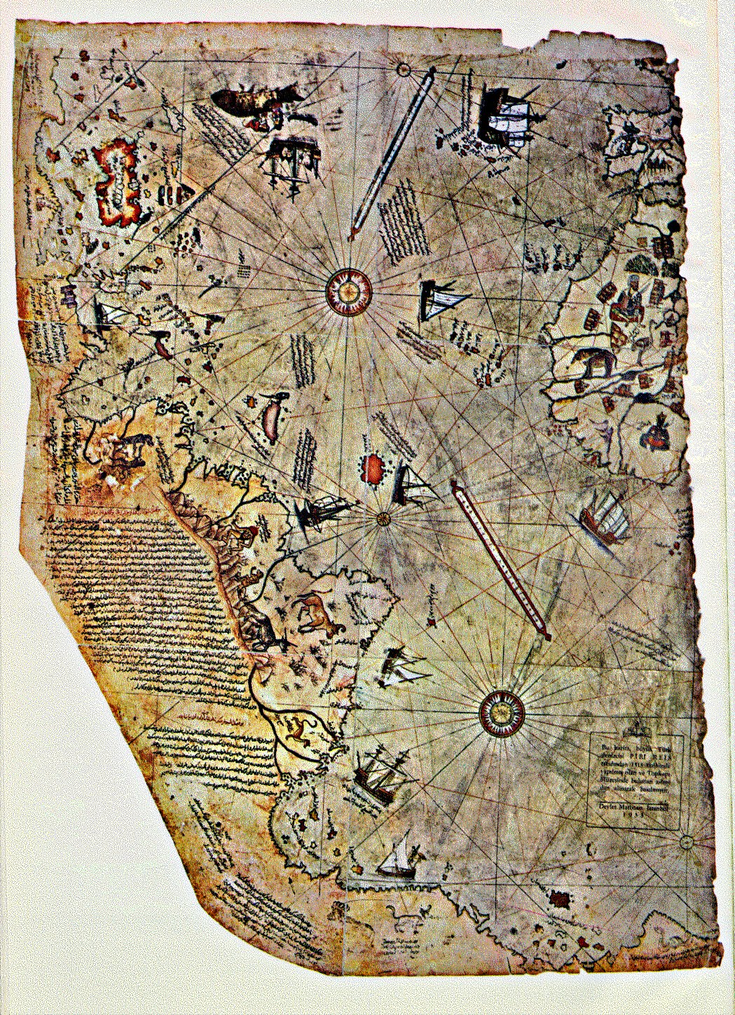 Ártico y Antártico: En el mapa de Piri Reis