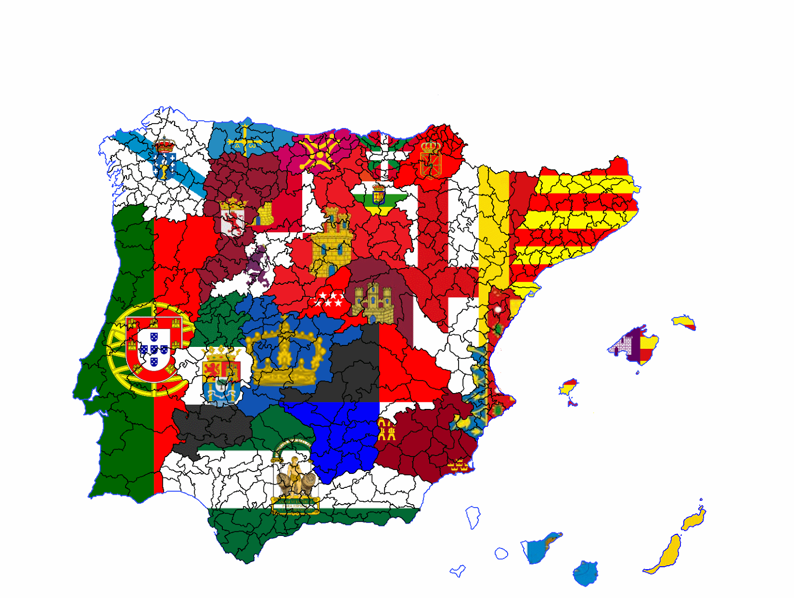 Mapas y naciones de Iberia