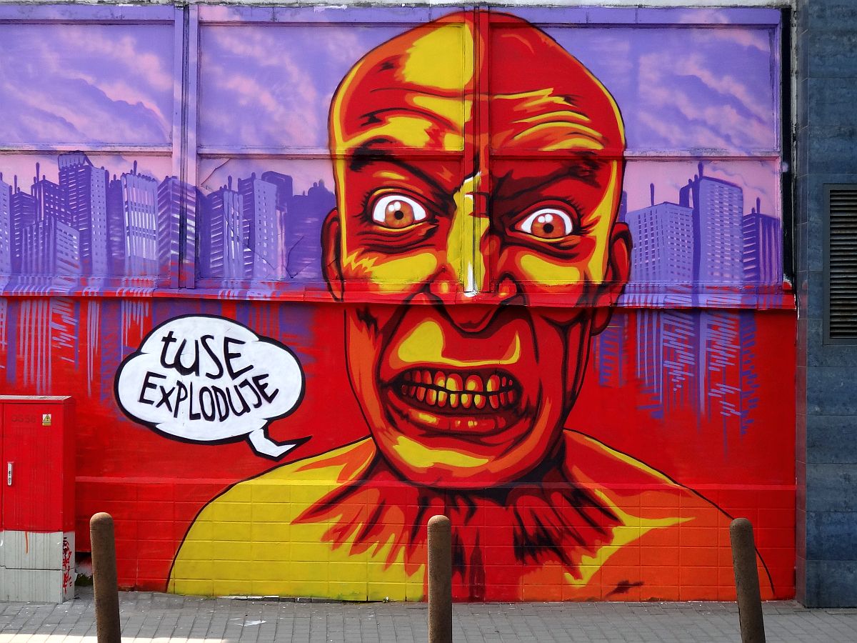 Tuse eksploduje na Solcu przy Wioślarskiej. | Street Art Festival