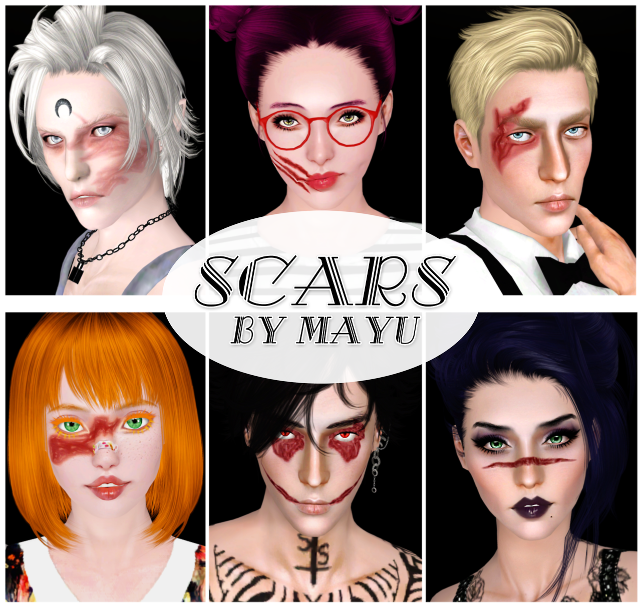 My Sims 3 Blog: Scars by Mayusims