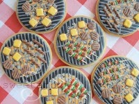 Decorated Barbecue Cookies