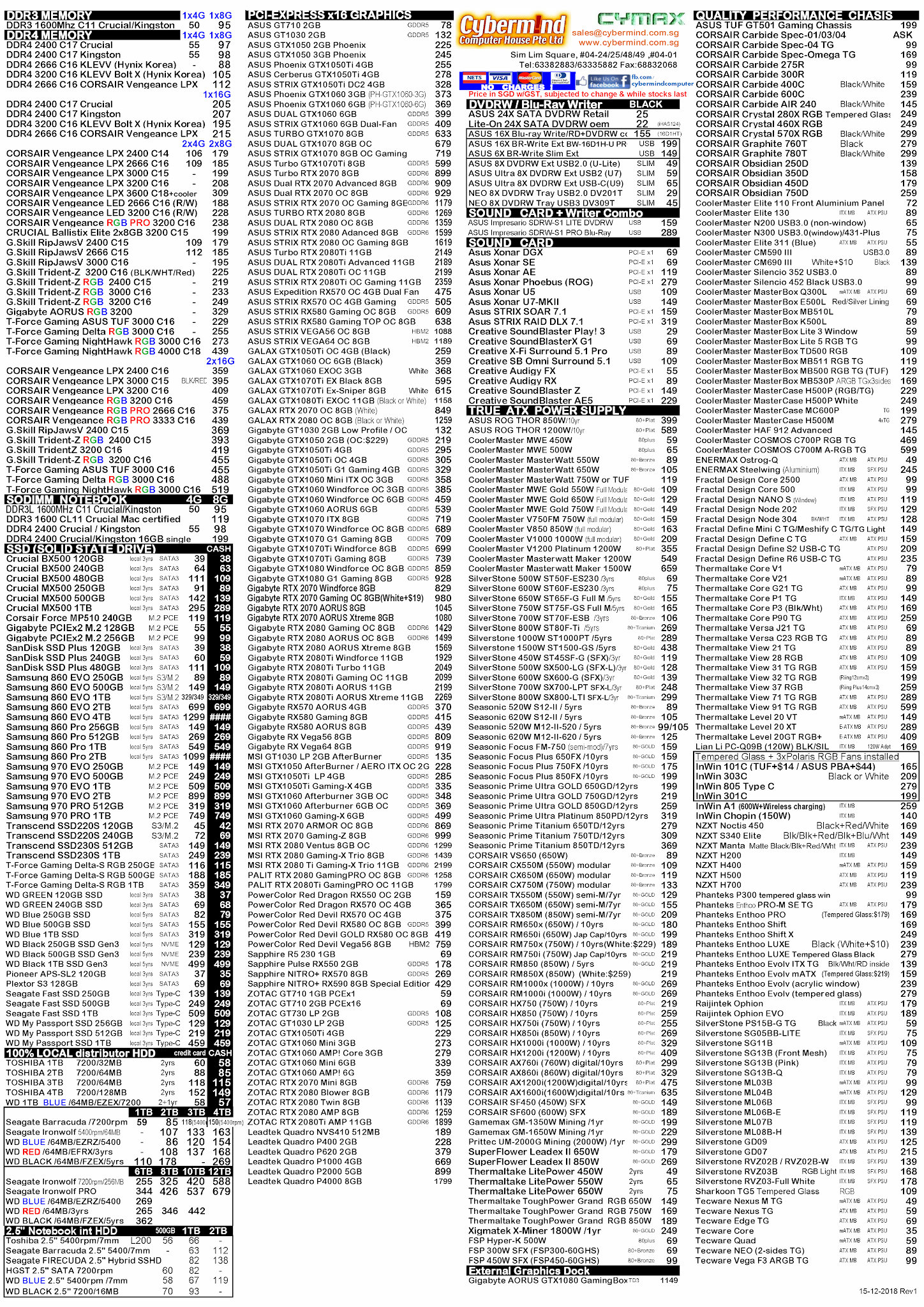 SG PC Fair - Brochures, Flyers and Price List page: Cybermind Computer ...