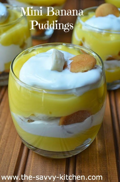 The Savvy Kitchen: Mini Banana Puddings