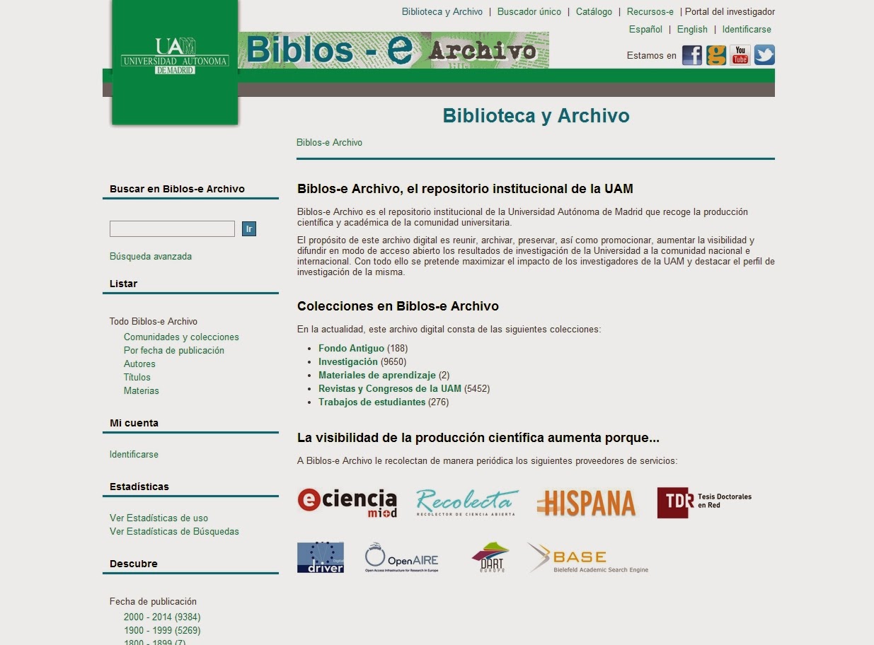 El repositorio institucional: nueva imagen, nuevo software ...