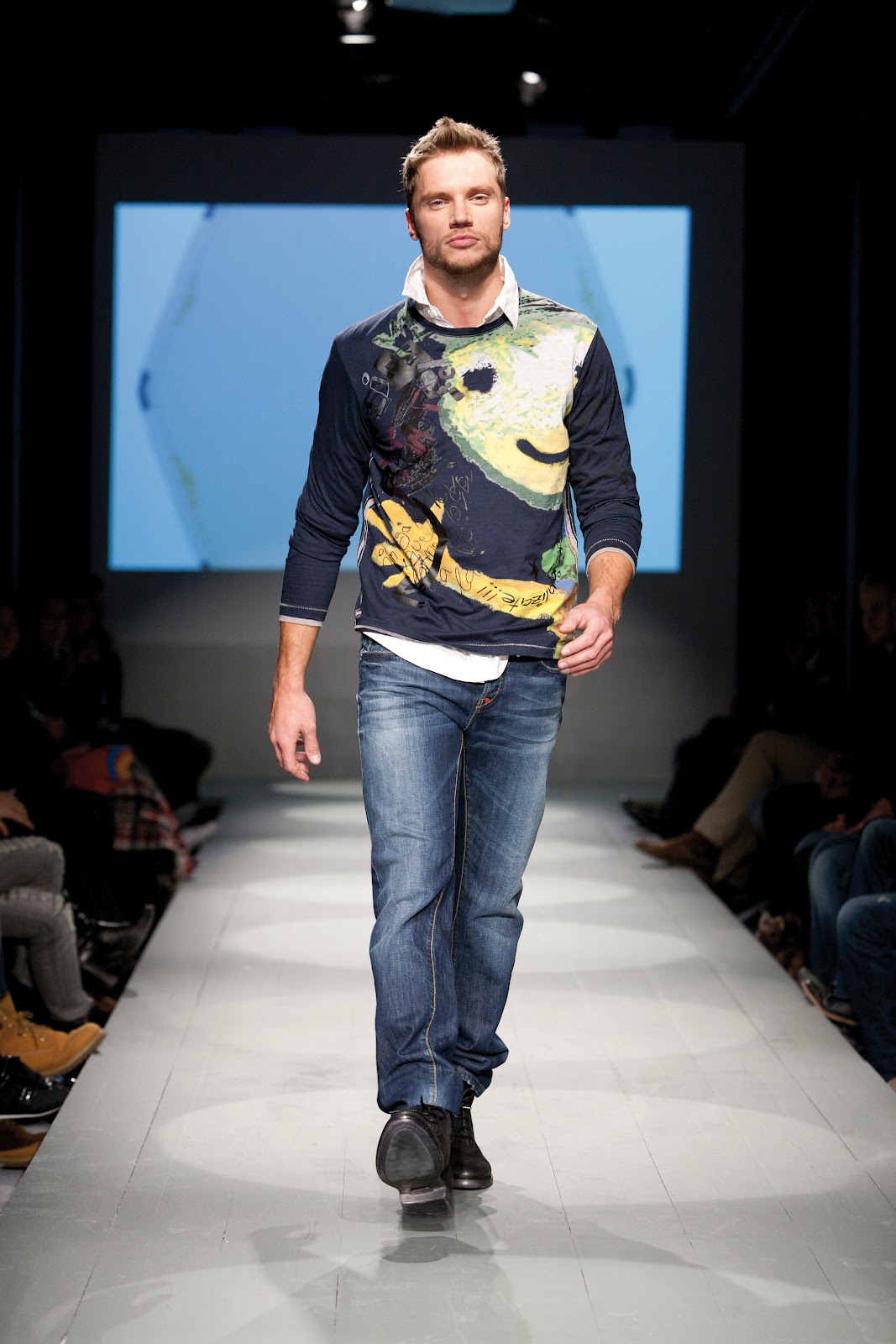 men's styling: Desigual AW12 Rainbow Menswear Collection