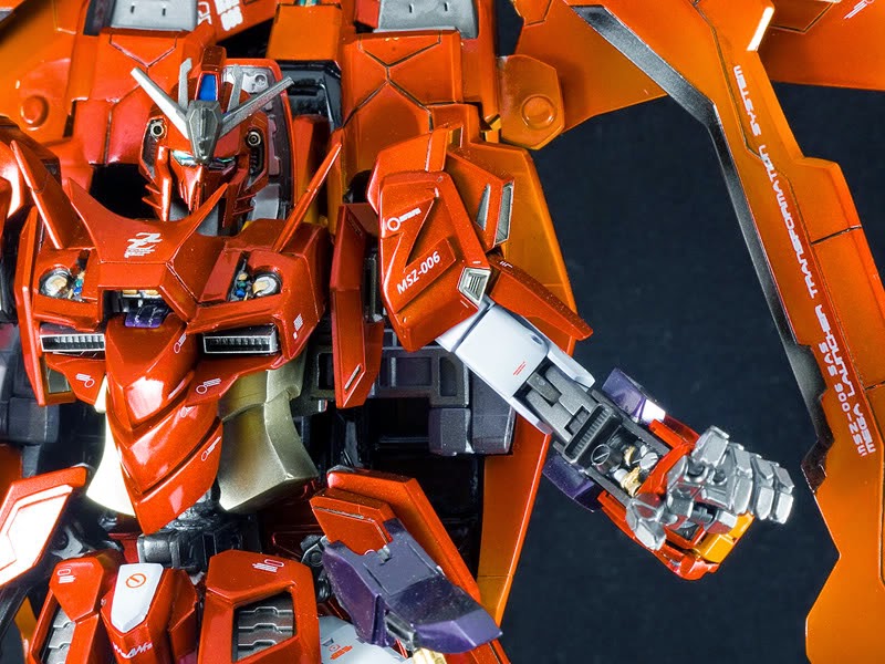 Custom Build: 1/100 MSZ-006-P2/3C Zeta Gundam P2/3C Type "Red Snake's ...