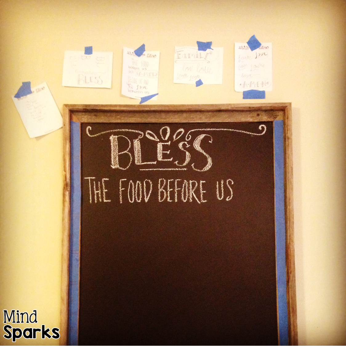 Mind Sparks: DIY Chalkboard Sign--Freehand!