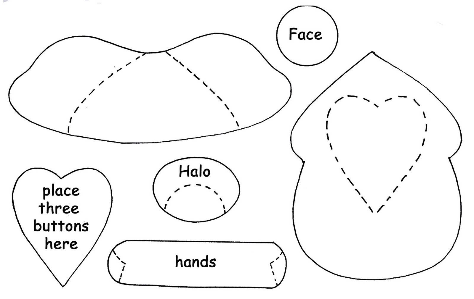 all things HOMEY: Christmas Angel Pattern