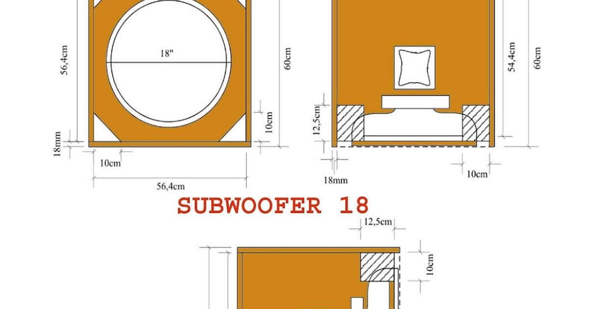 Ukuran Box speker Subwoofer Black Spider 18" - TIPS SOUND SYSTEM