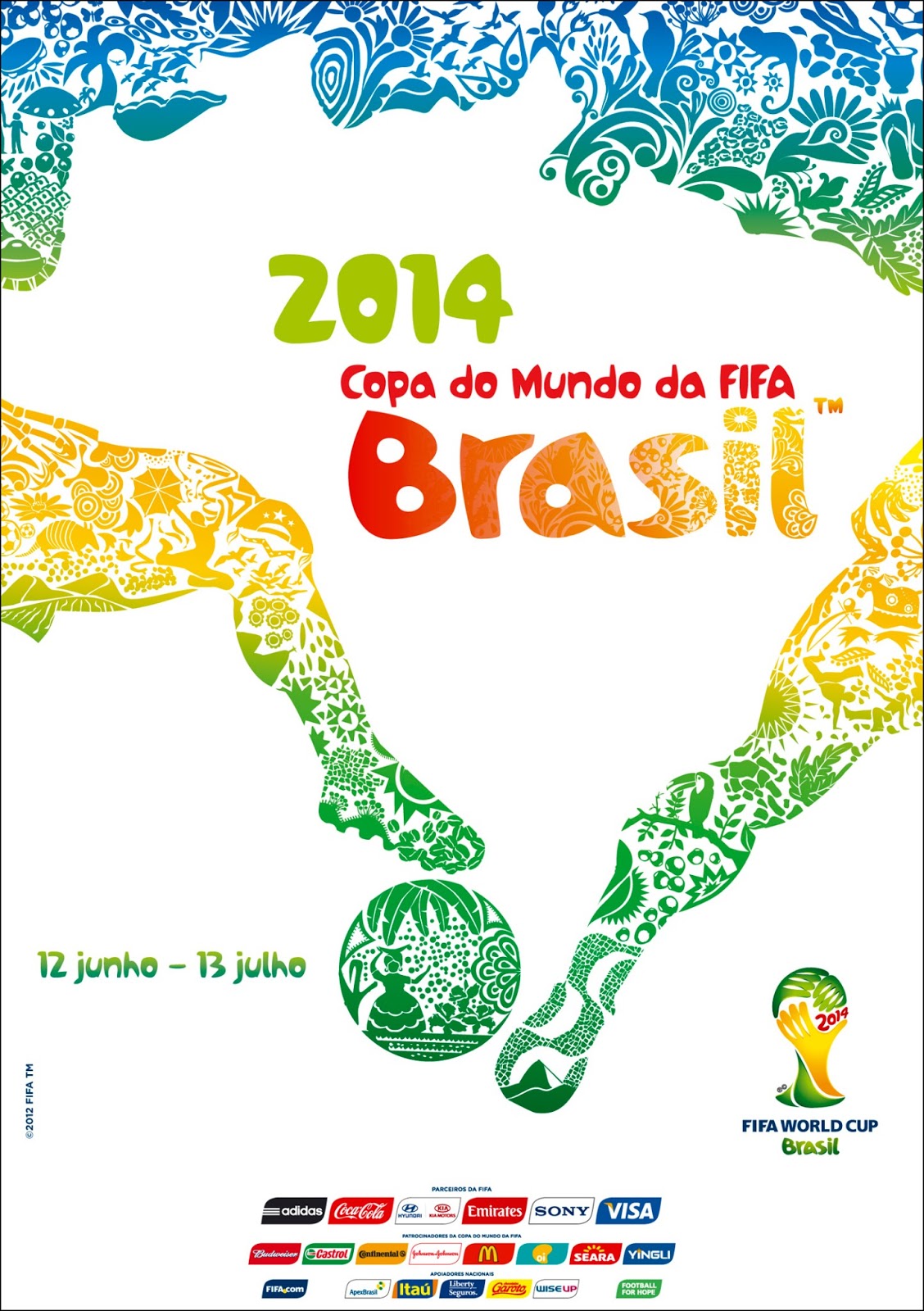 Infoirio PÔster Oficial Da Copa Do Mundo 2014 No Brasil