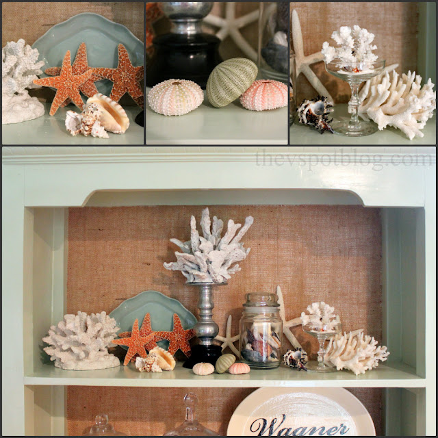 Using broken and smaller pieces of coral to create a summery, coastal ...