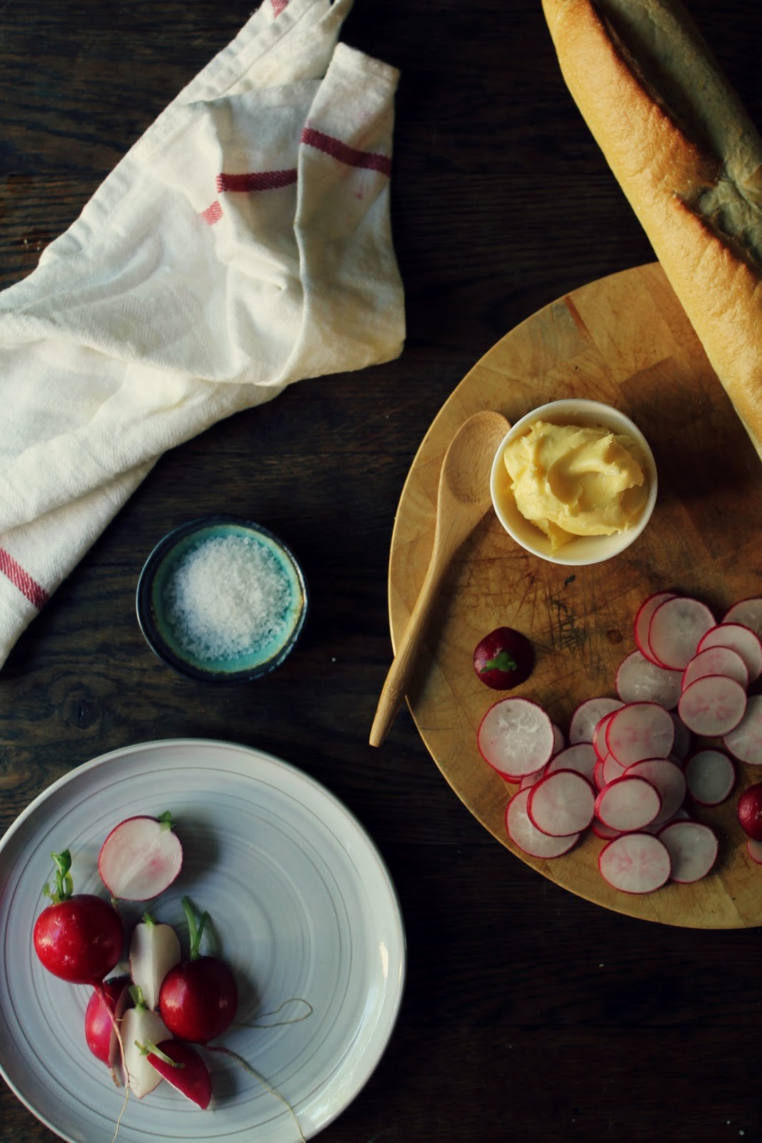 feast + harmony: Homemade Butter. Radish. Sea Salt.
