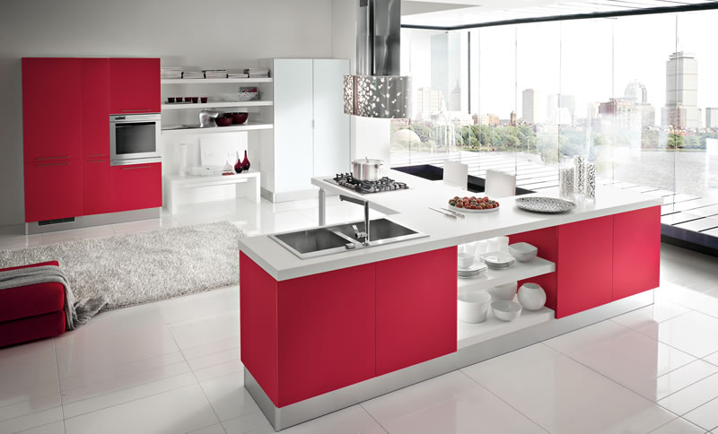 ITALIAN CONTEMPORARY RED KITCHEN DESIGN IN SAN DIEGO: ITALIAN RED ...