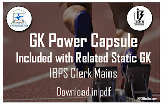 Important GK Power Capsule (Included with Related Static GK) for IBPS ...