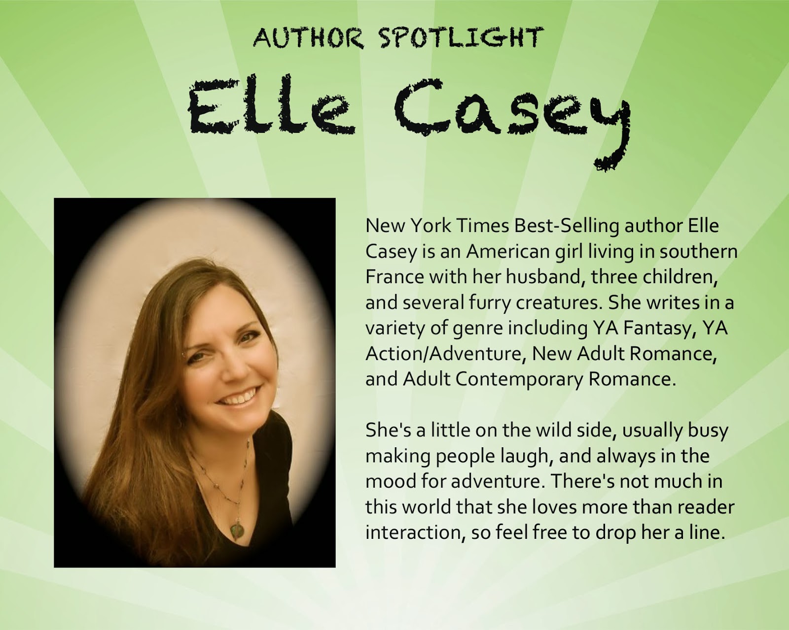 Being Susan...: Author Spotlight Elle Casey
