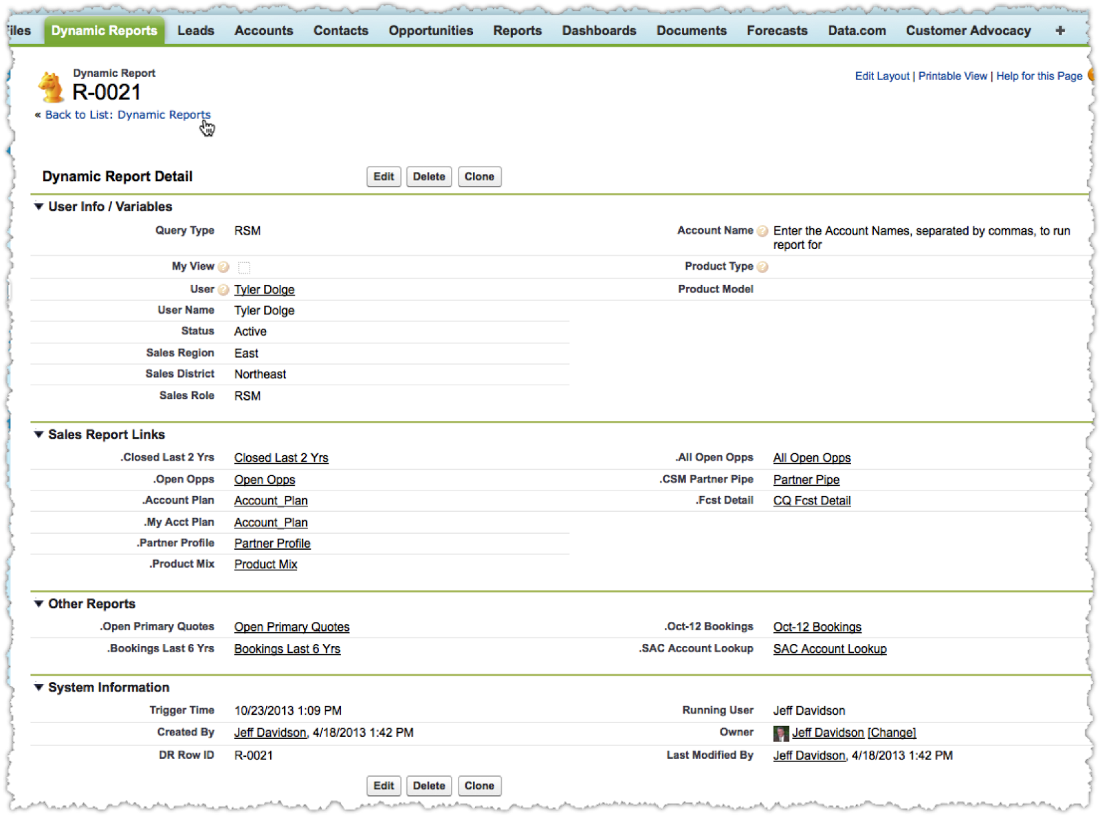 Dynamic Reports: Fields and Records | Tutor and Tricks