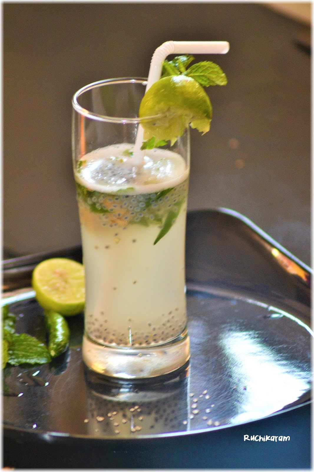 Ruchikaram: Kulukki Sarbath / Mint Shaken Lemonade / Kerala Special ...
