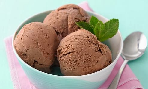 Glace au chocolat noir