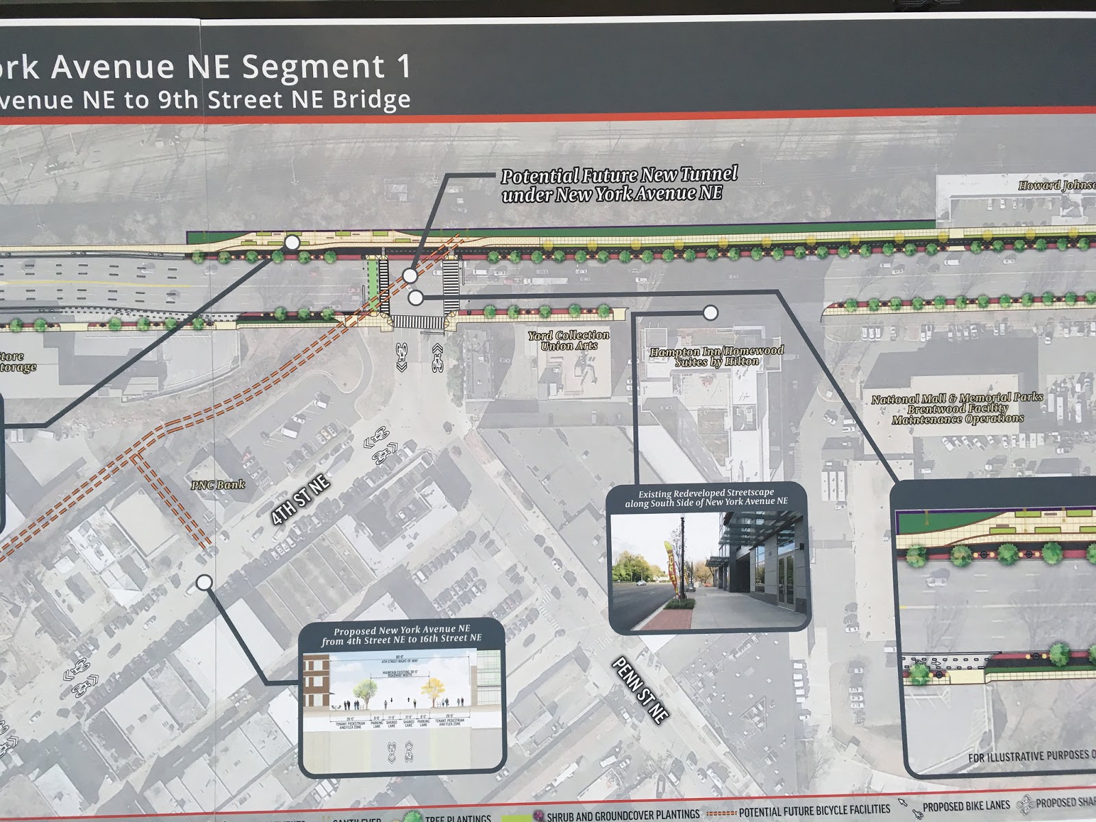 New York Avenue Streetscape Project Meeting Shows Draft Concepts and A ...