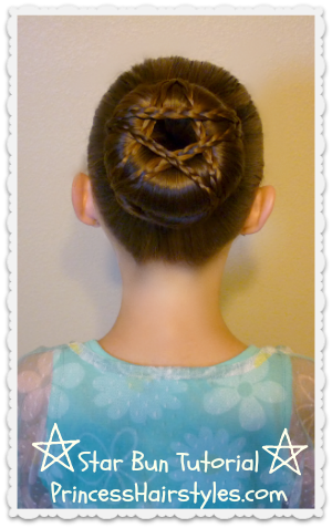 Star Bun - 4th Of July Hairstyles | Hairstyles For Girls - Princess ...