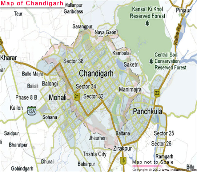 Map of Chandigarh | India In Maps