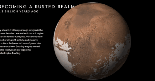 3.8 Billion Years On Mars - Original Global Map