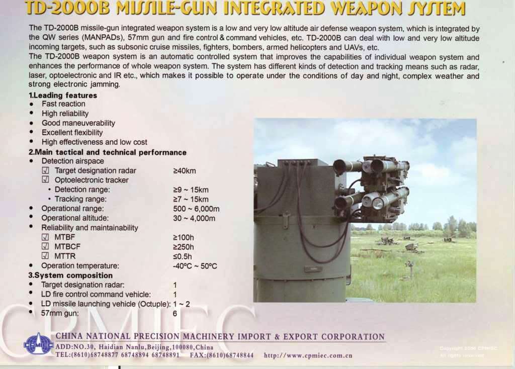 DEFENSE STUDIES: Sistem Pertahanan Udara Komposit TD-2000B Jalani Uji Coba