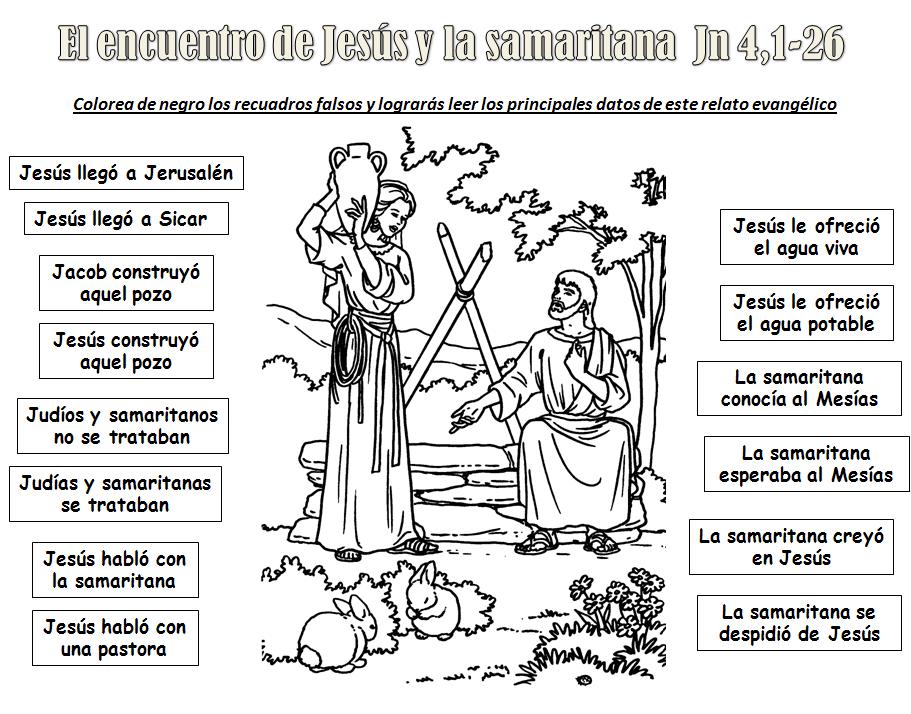 Educar con Jesús: El encuentro con la samaritana Jn 4,1-26