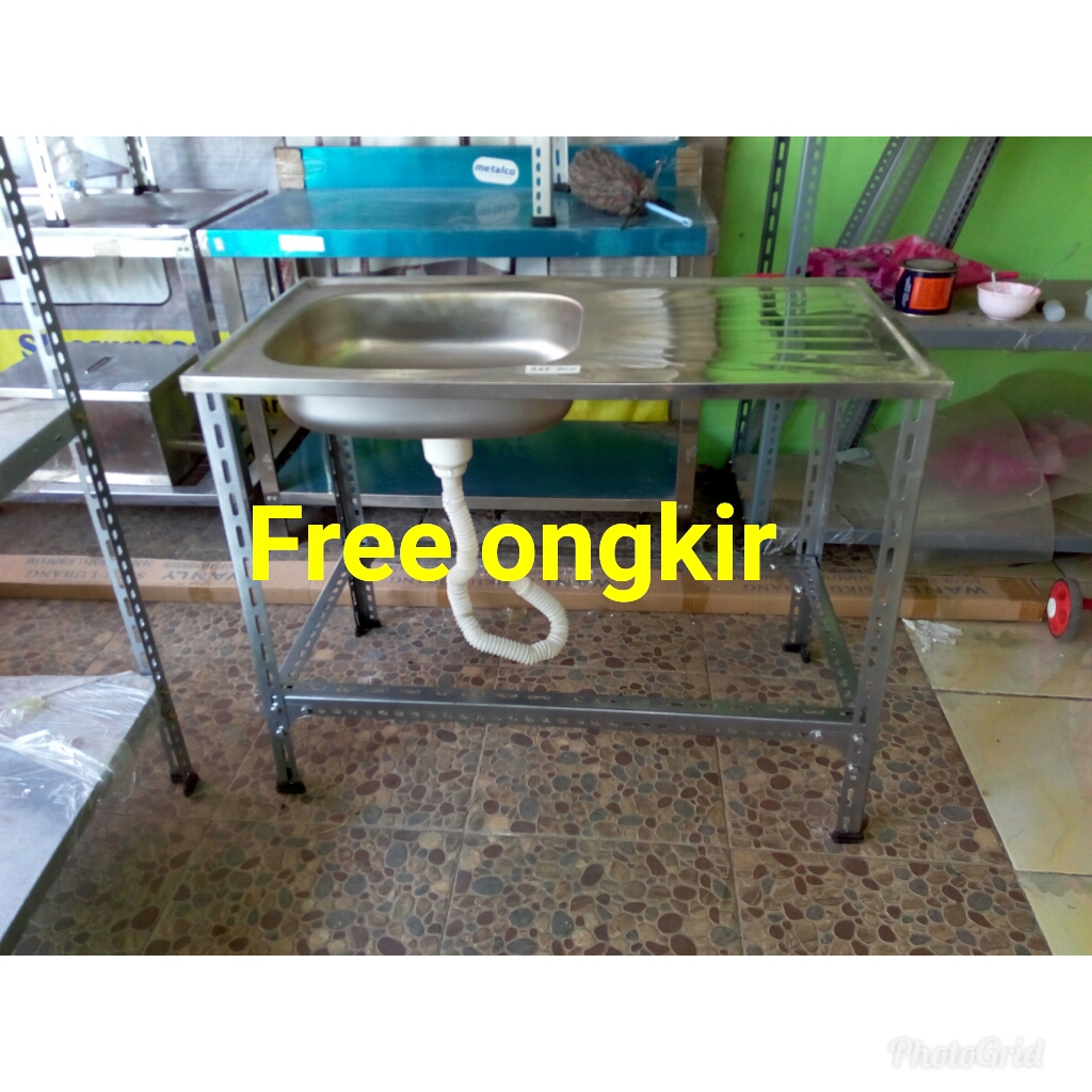 Bak cuci piring stainless portable ekonomis | MEJA DAN KITCHEN SINK ...